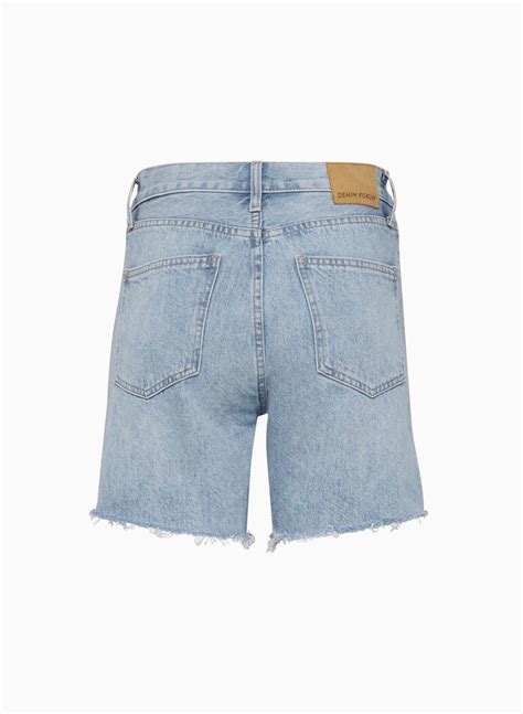 Denim Forum THE YOKO HI RISE MID THIGH DENIM SHORT Aritzia US