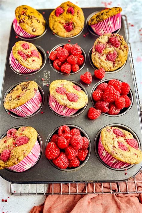 Vegan Raspberry Muffins Whole Wheat Oil Free No Sweat Vegan
