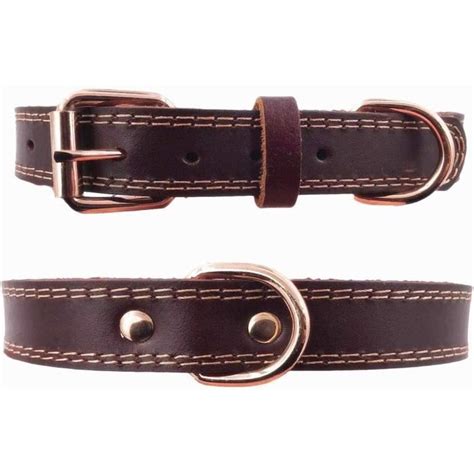 SLZZ Collier pour Chien en Cuir véritable de qualité supérieure Colliers réglables en Cuir