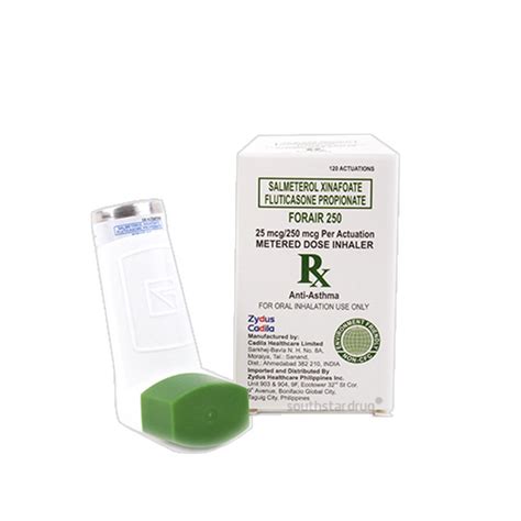 Forair 250 Salmeterol Xinafoate Fluticasone Propionate 25mcg 250mcg