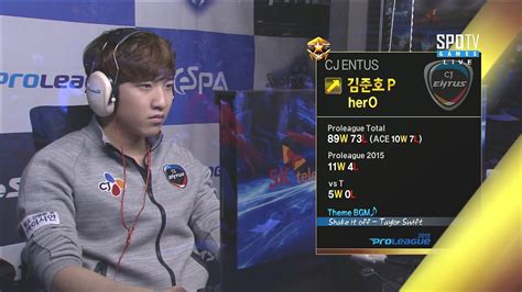 Sk 텔레콤 프로리그2015 김준호cj Vs 김도욱진에어 1세트 세종과학기지 Esportstv 스타크래프트 2