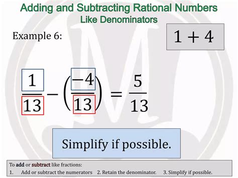 Lesson A Adding And Subtracting Rational Numbers PPTX