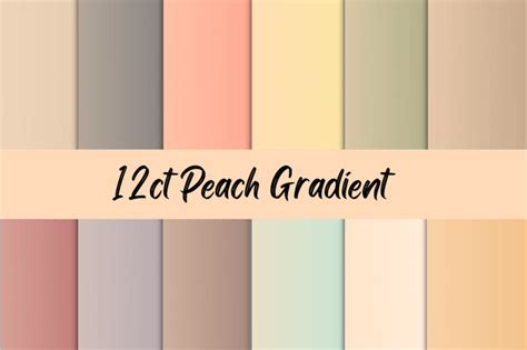 Gradient Peach Digital Papers Graphic By Imagethatbymonet · Creative