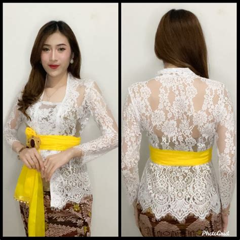 Jual Kebaya Bali Murah Semi Prancis Matahari V2 Bed Kebaya Kutubaru