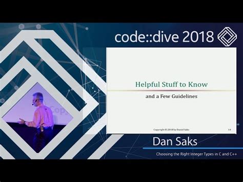 code dive talk choosing the right integer types in c and c from