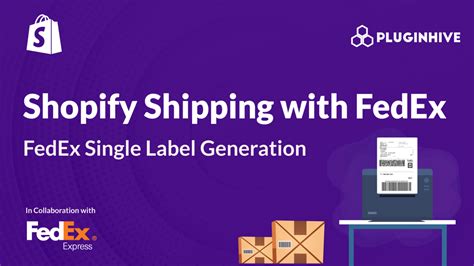 Shopify Shipping With Fedex Single Label Generation