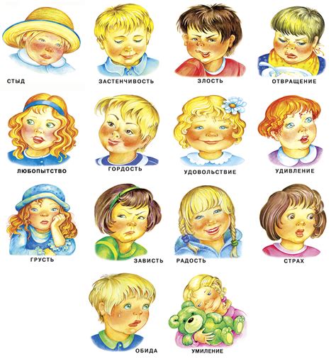 Таблица настроения для детей