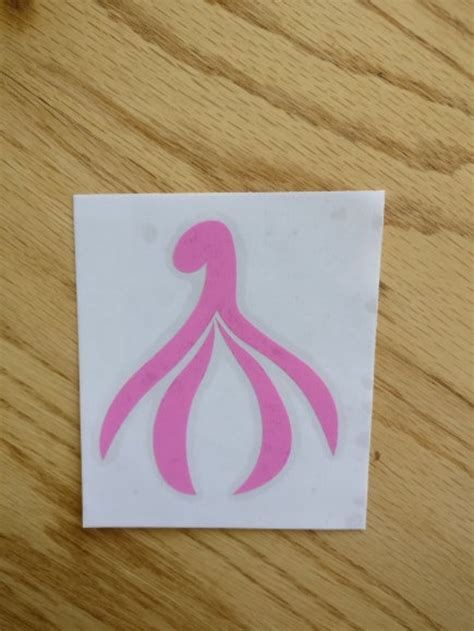 Clitoris Weatherproof Vinyl Sticker For Sex Positive Female Etsy