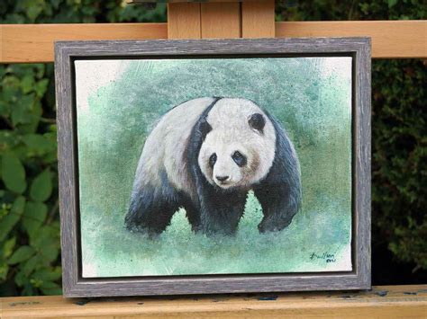 Panda Acrylic Painting Studio Wildlife