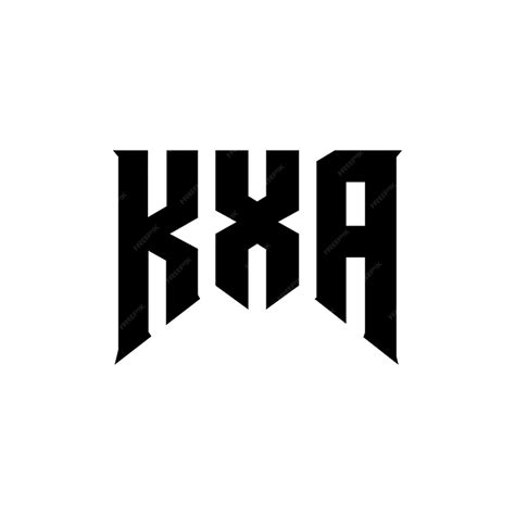 기술 회사 Kxa의 글자 로고 디자인 검은색과 색 컬러 조합 Kxa 로고 Kxa 터 Kxa 디자인 Kxa 아이콘 Kxa 알파 Kxa 타이포그래피 로고 디자인 프리미엄 벡터