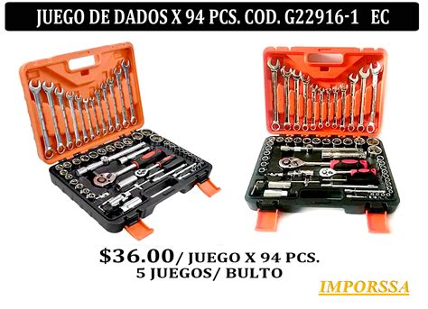 Juego De Dados X 94pcs Codg22916 1 Ec Imporssa