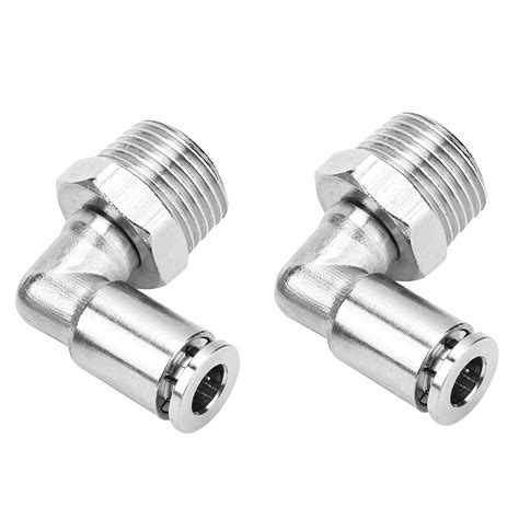 Conector Rápido Neumático De Codo De Cobre 2 Piezas Manguera De Aire