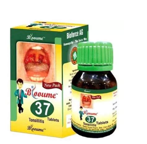 Bioforce Blooume 37 Tonsils Tablet Natural Support For Enlarged