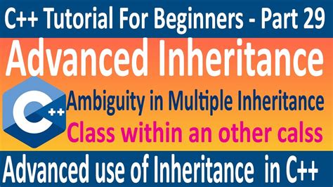 Inheritance In C Advanced Multilevel Inheritance In C Ambiguity
