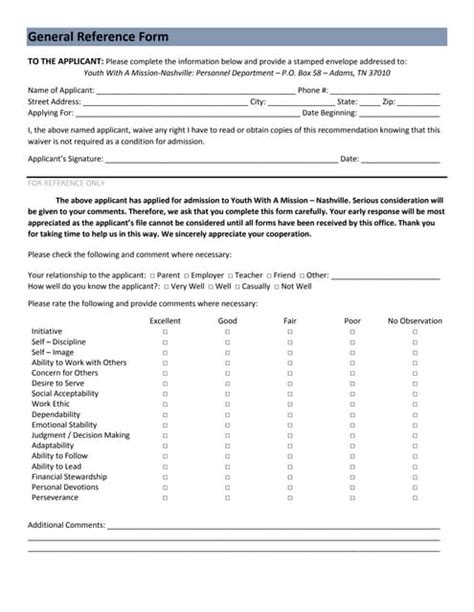 3 Pastor Reference Form Pdf Christianity Religion And Spirituality