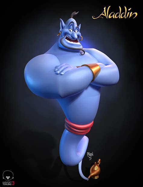 Quick Genie Fan Art Aladdin 1992 Ryan Serrano We Saw The New