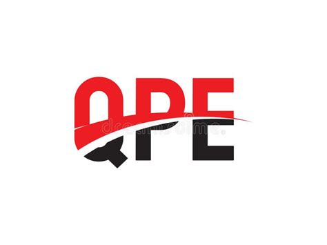 Qpe Letter Initial Logo Design Vector Illustration Stock Vector