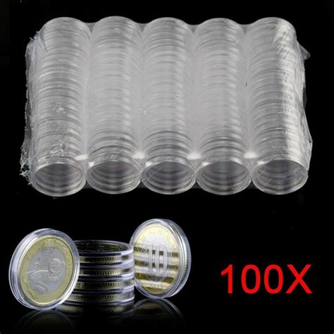 100x Münzkapseln Gedenkmünze Kapseln Caps 26 5mm für 2 Euro Münze Coin