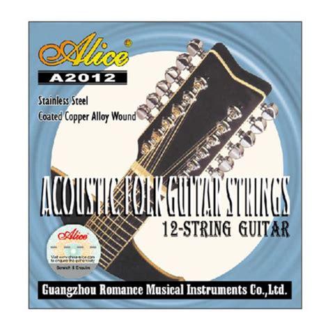 Alice Strings Acoustic Guitar Strings BK Percussion