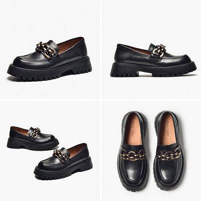 BeauToday Leather Chunky Loafers for Women – BEAU TODAY