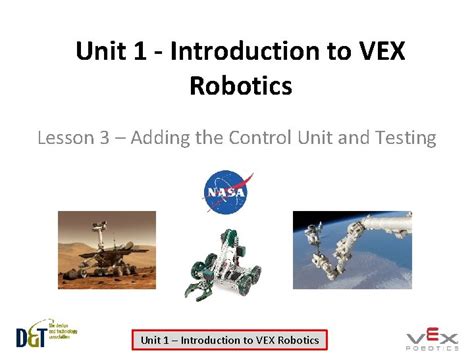 unit 1 introduction to vex robotics lesson 3