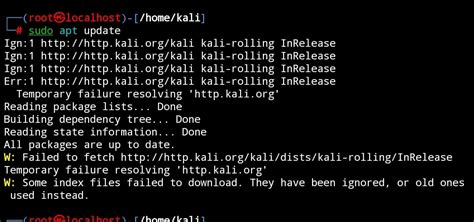 Dbug Pkg Install Error Rkalilinux