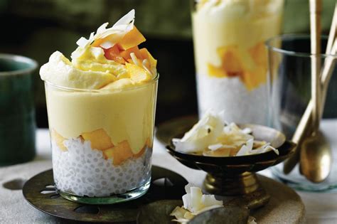 Mango Tapioca Pearl And Coconut Parfaits Recipe Recipes Delicious
