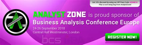 Analystzone Sponsors Business Analysis Conference Europe 2018
