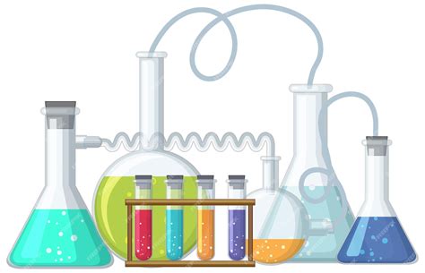Premium Vector Science Logo Banner With Experiment Lab Tools