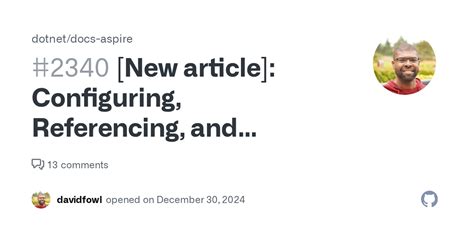 New Article Configuring Referencing And Resolving Endpoints In Net Aspire · Issue 2340