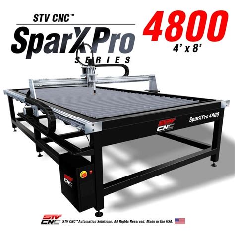 Stv Cnc Sparx Pro 4800 Plasma Table Fully Welded And Assembled