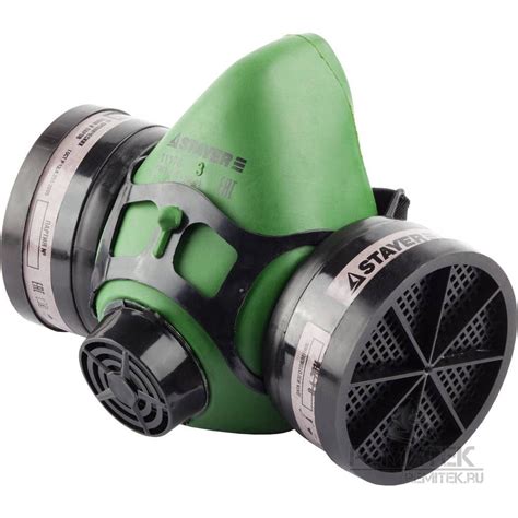 HF-6000 респиратор противогазовый, два фильтра A1 в комплекте Stayer ...