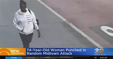 74 Year Old Woman Punched In Random Attack Cbs New York