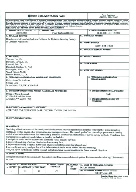 Pdf Development Of New Methods And Software For Distance Sampling