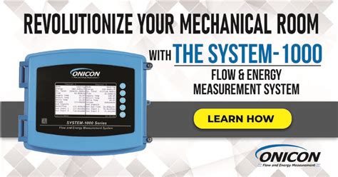 Onicon Incorporated On Linkedin Onicon Launches System 1000 Flow And Energy Measurement System A…