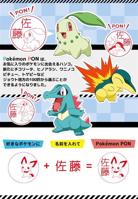 ポケモンの印鑑 PokemonのはんこPokemon PONジョウト地方黒水牛タイプ