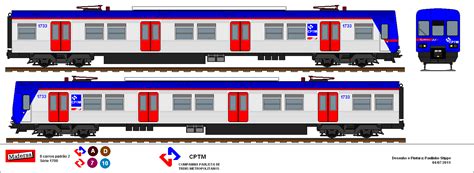 Desenhos De Trens Urbanos TUE Mafersa Atual 1700 Da CPTM