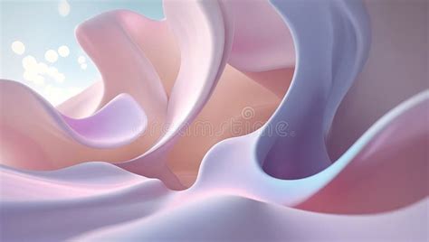 Abstract Pastel Pink And Purple Fluid Forms Stock Illustration Illustration Of Pastel Shapes