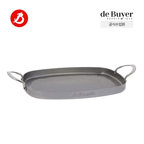 드부이에 미네랄비 엘리먼트 사각 그릴팬 38x26cm 철팬 감도 깊은 취향 셀렉트샵 29cm