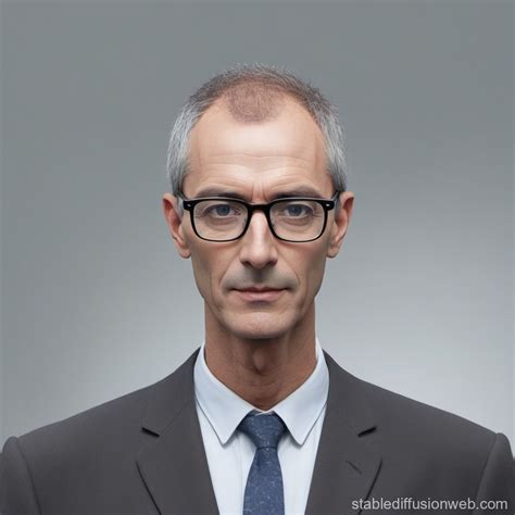 Man Wearing Glasses Stable Diffusion Online