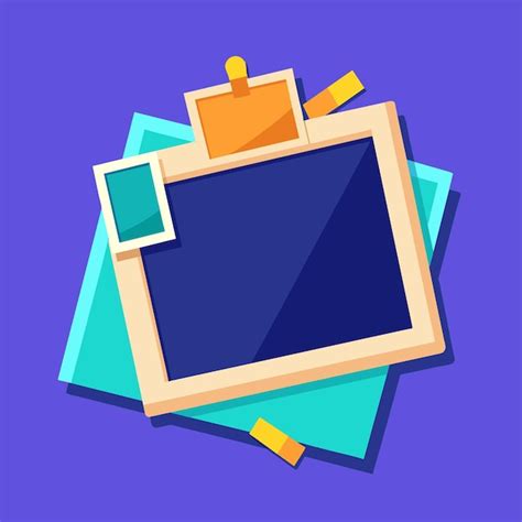 빈 사진 프레임 콜라지 터 일러스트레이션 프리미엄 Ai 생성 벡터