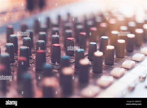 Sound Mixing Console Or Sound Mixer Controller Stock Photo Alamy