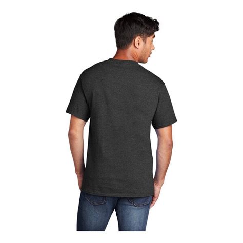 Port And Company Pc54 Unisex Customizable Black Heather Short Sleeve T