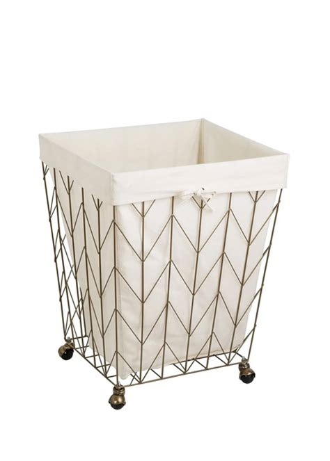 Honey Can Do Chevron Rolling Wire Hamper X X Ace Hardware Maldives