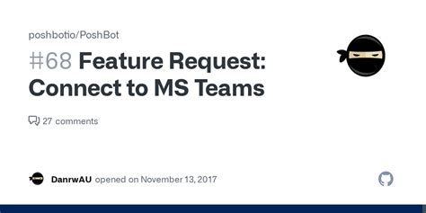Feature Request Connect To Ms Teams Issue Poshbotio Poshbot