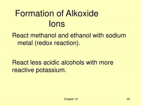 Ppt Chapter 10 Structure And Synthesis Of Alcohols Powerpoint Presentation Id3139789