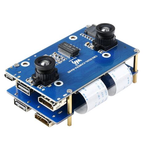 Binocular Camera Base Board For Cm4 With Interface Expander The Pi Hut