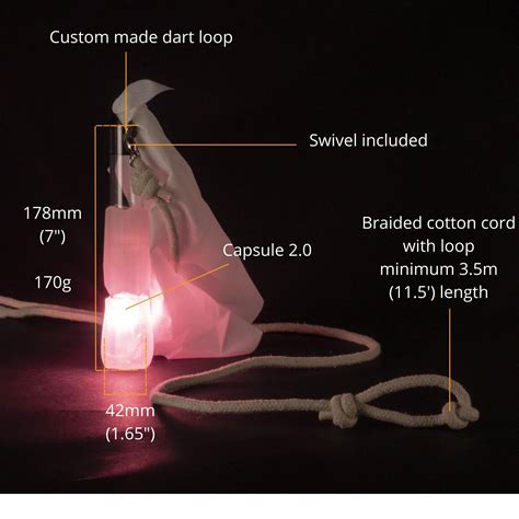Flowtoys Flowdart Capsule 20 Led Rope Dart