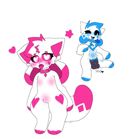 Rule 34 4 Ears Abdominal Bulge Blue Blush Blue Fur Blush Crystal