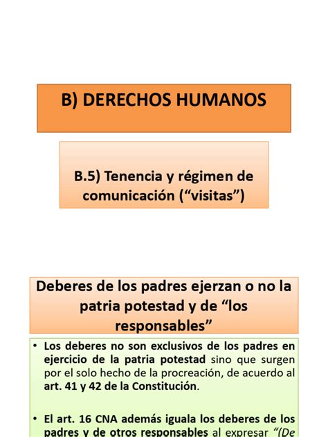 Guía De Clase 10 Tenencia Y Régimen De Comunicación O Visitas Pdf